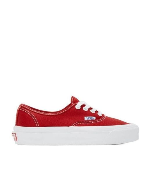 Vans Og Authentic Lx Sneakers in Red | Lyst