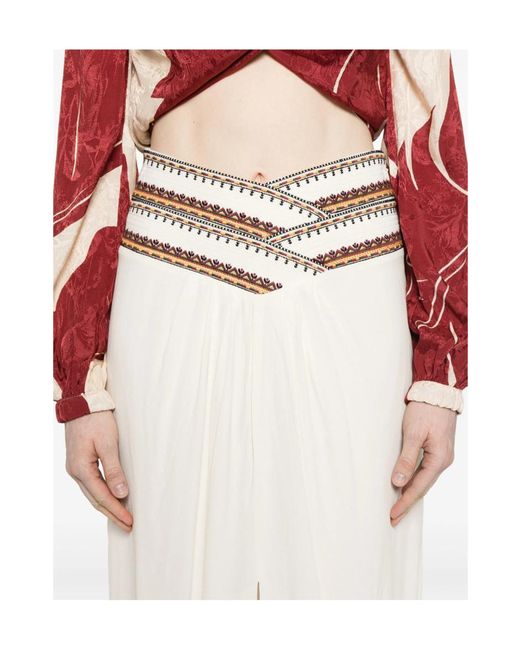 Ba&sh Slit Skirt in White | Lyst