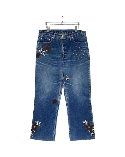 Chrome Hearts Star Pattern Jeans in Blue for Men | Lyst