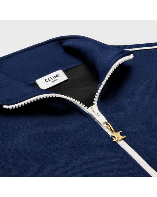 Celine Double-Sided Sports Jacket in Blue | Lyst