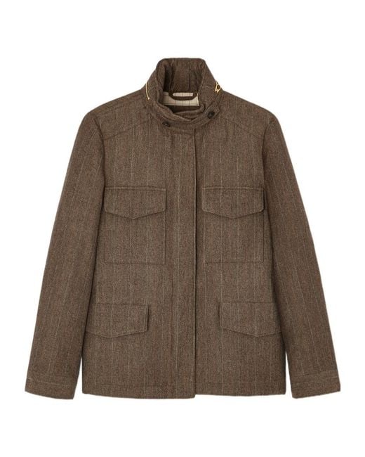 Loro Piana Traveller Mini Field Jacket in Brown | Lyst