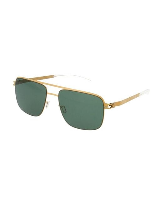 Mykita Wilder Square-Frame Sunglasses in Green | Lyst UK