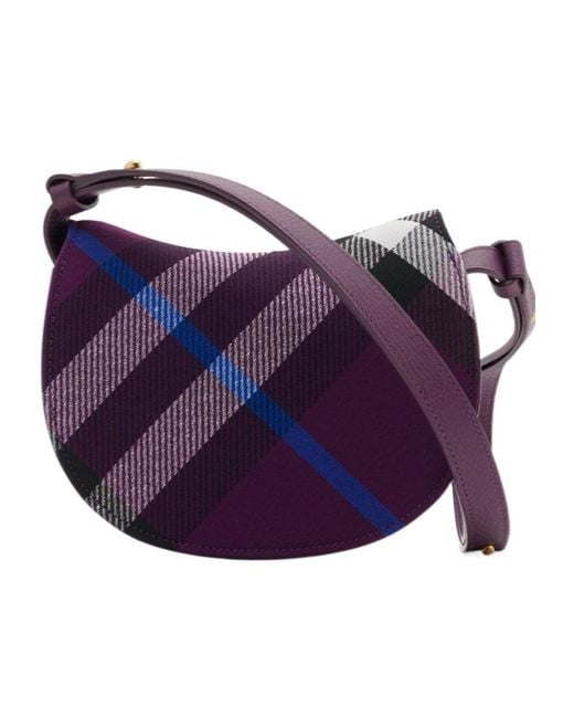 Burberry Rocking Horse Shoulder Bag in Purple | Lyst