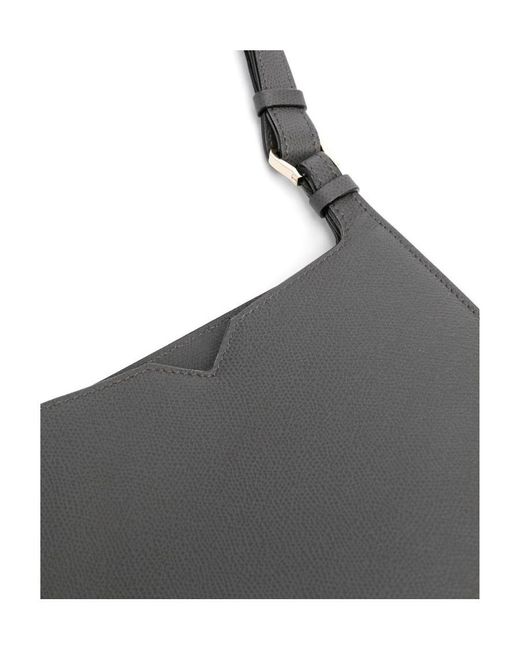 Valextra Logo Shoulder Bag in White | Lyst