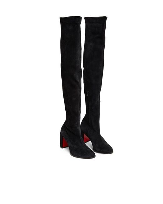 Christian Louboutin Stretchadoxa 70Mm Over-The-Knee Boots in Black | Lyst