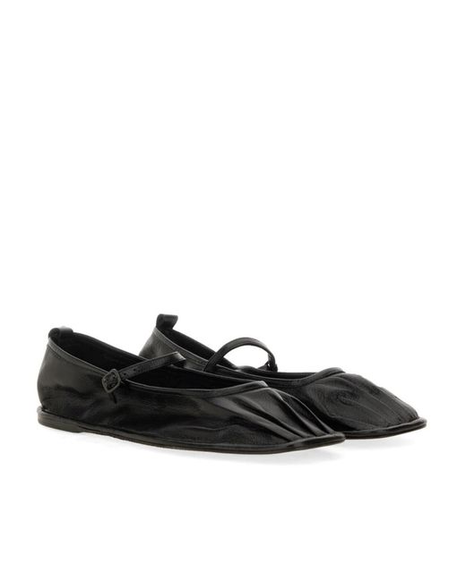 Hereu Dansa Square-Toe Ballet Flats in Black | Lyst