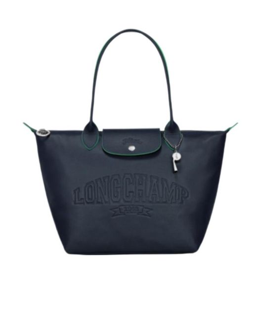 Longchamp Le Pliage Xtra M Logo Handbag in Blue | Lyst