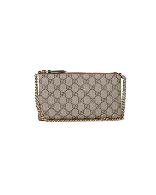 Gucci Chain Crossbody Bag in Gray | Lyst