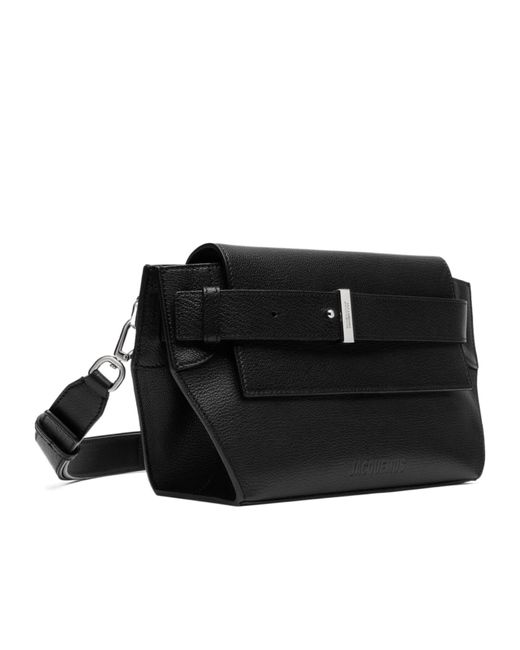 Jacquemus Folding Messenger Bag in Black for Men | Lyst
