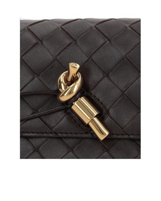 Bottega Veneta Mini Andiamo Bolted Shoulder Bag in Black | Lyst