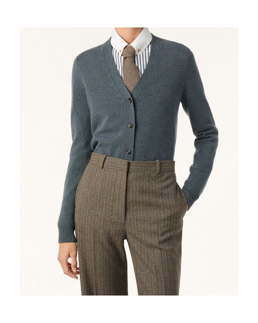 Loro Piana Paxville Cardigan in Blue | Lyst