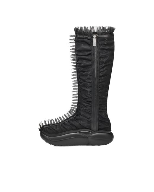 UGG Ruffled High Boots in Black | Lyst