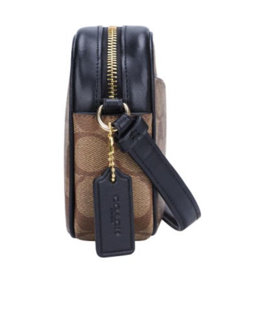 COACH Mini Jamie Logo Satchel Bag in Brown | Lyst