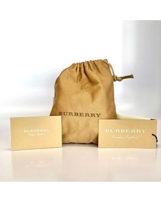 Burberry Logo Key Bag in Gray | Lyst