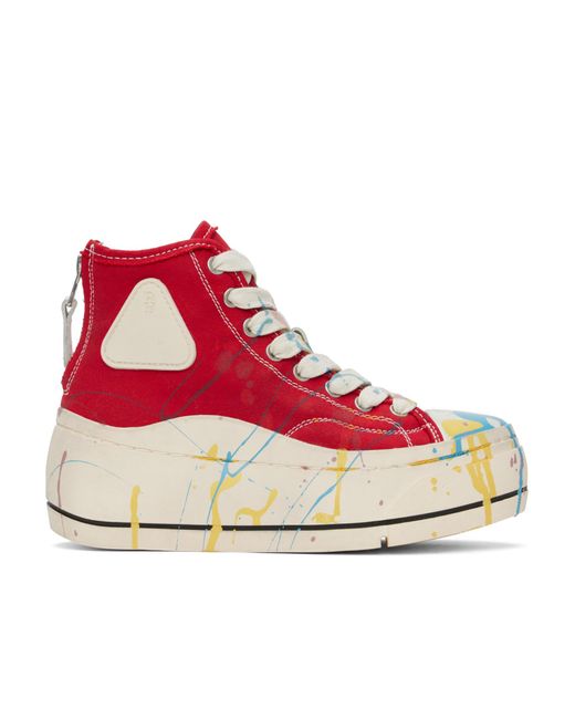 R13 Tall Kurt Sneakers in Red | Lyst