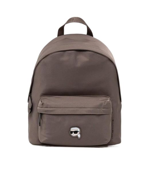 Karl Lagerfeld Medium K/Ikonik Backpack in Brown | Lyst