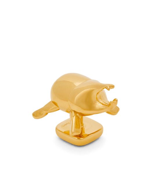 Loewe Beetle Pin in Metallic | Lyst
