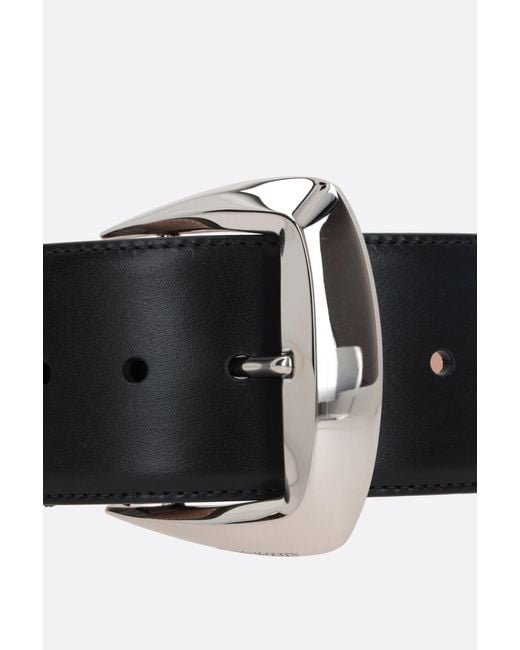 McQueen Logo Belt in White | Lyst