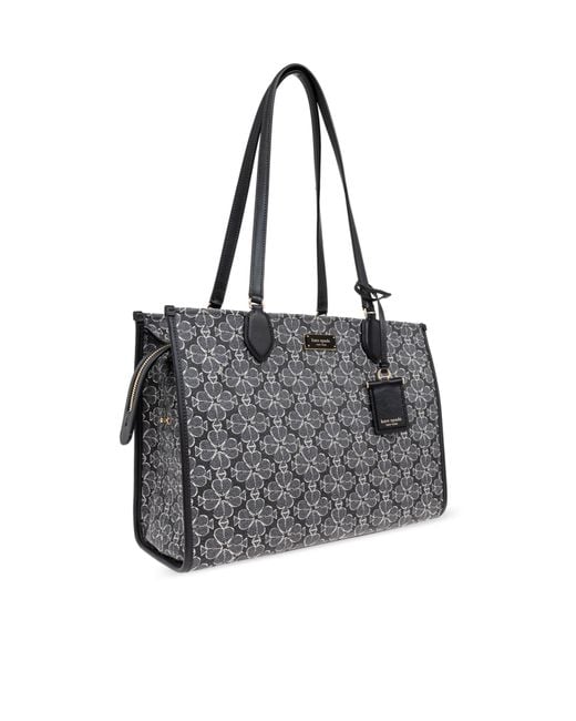Kate Spade Logo Handbag in Black | Lyst