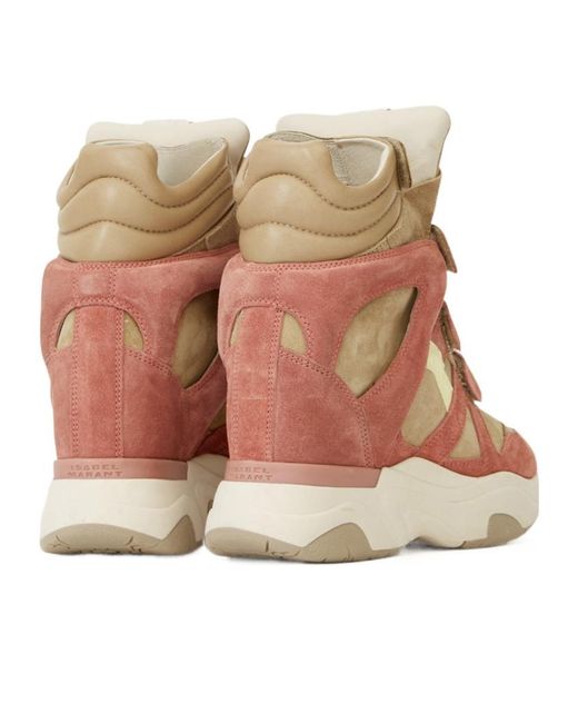 Isabel Marant Balskee Platform Wedge Sneakers in Natural | Lyst
