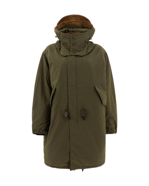 Baracuta Barbour X Mod Parka Coat in Green for Men | Lyst