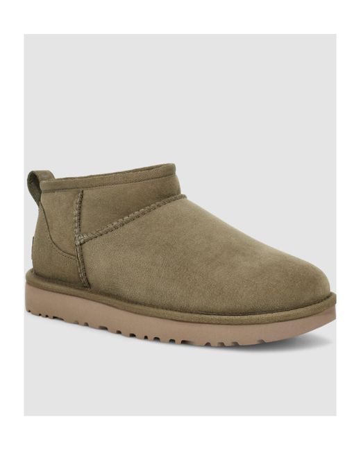 UGG Classic Ultra Mini Suede Boots in Brown | Lyst