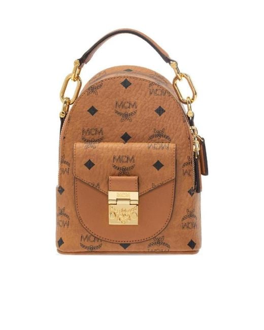 MCM Stark X-Mini Backpack in Brown | Lyst
