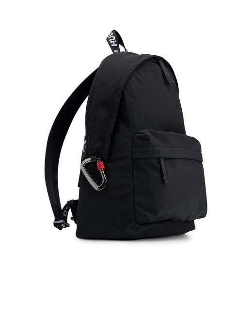 BOSS Logo-Strap Zip-Up Backpack in Black for Men | Lyst