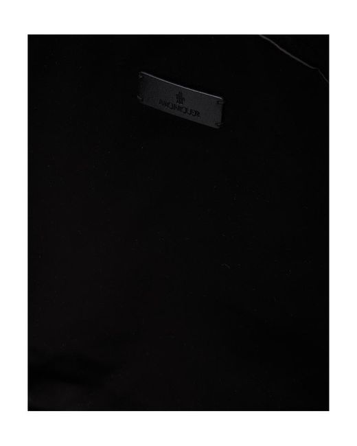 Moncler Logo Patch Top Handle Bag in Black for Men | Lyst