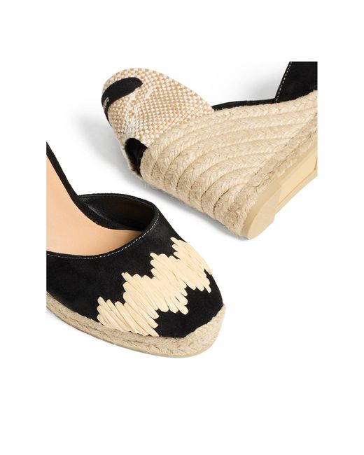 Castañer Cande 8 286 Espadrille Wedge Sandal in Black | Lyst