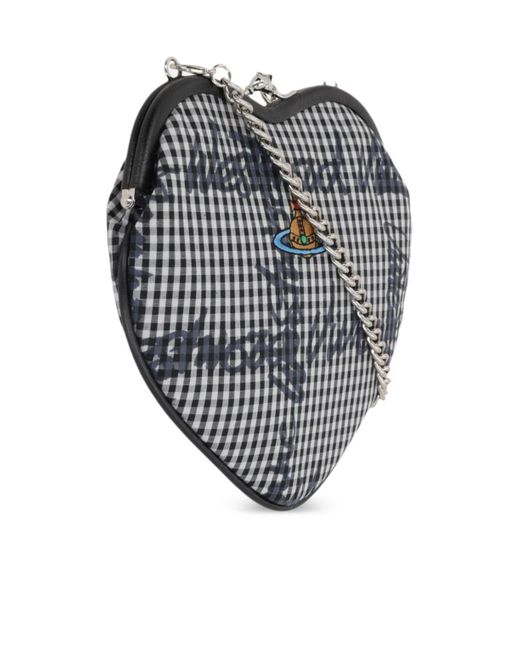 Vivienne Westwood Heart Frame Shoulder Bag in Black | Lyst