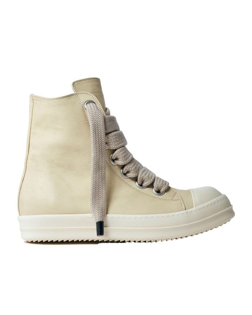 Rick Owens Jumbo Laced Sneakers in Natural for Men | Lyst