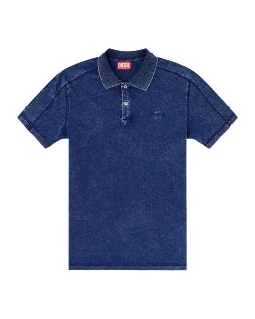 DIESEL T-Swind-R1 Polo Top in Blue for Men | Lyst