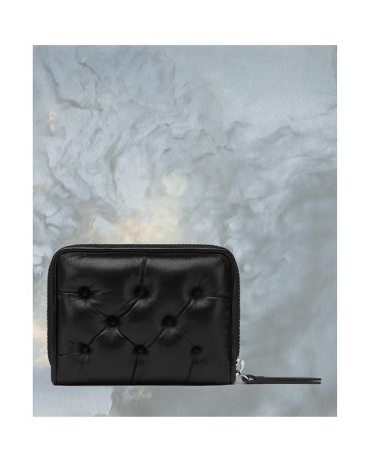 Maison Margiela Numbers-Motif Padded Leather Coin Pouch in Black | Lyst
