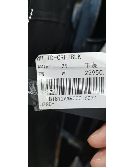 Amiri Ripped Jeans With Details in Green | Lyst