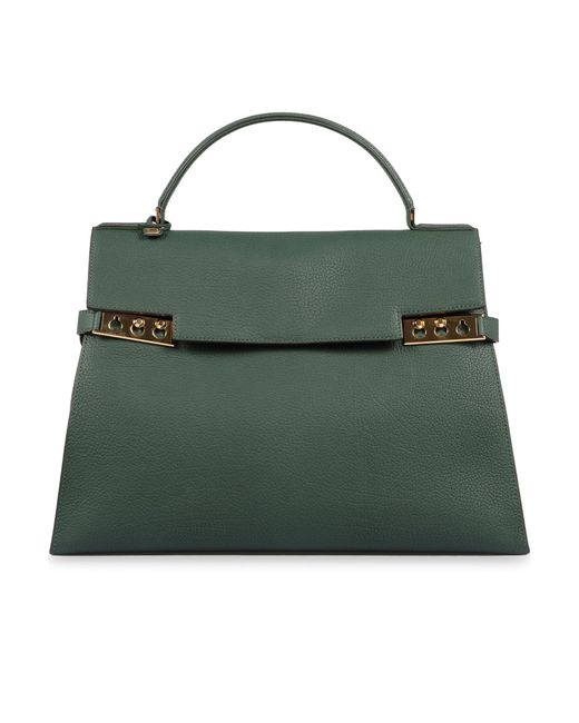 Delvaux Tempête Leather Tote Bag in Green | Lyst