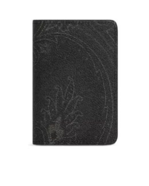 Etro Arnica Document And Card Holder in Black for Men | Lyst UK