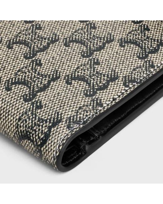 Celine Double-Fold Wallet in Gray for Men | Lyst