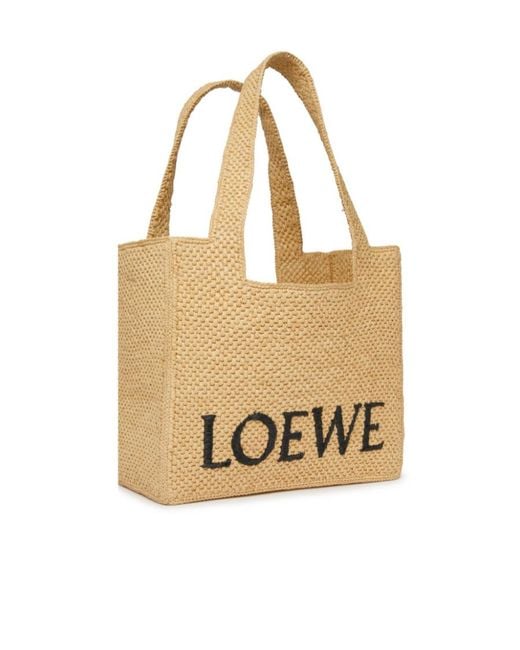 Loewe Logo Medium Shoulder Bag in White | Lyst