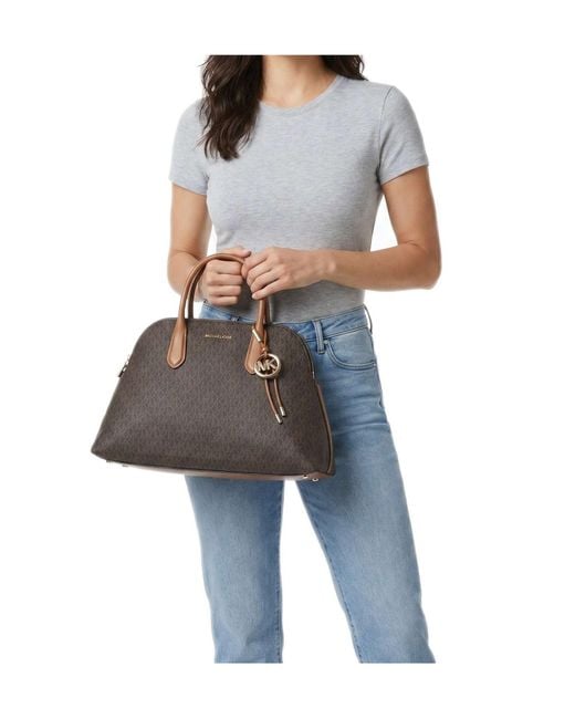 MICHAEL Michael Kors Freddie Large Shoulder Bag in Brown | Lyst UK