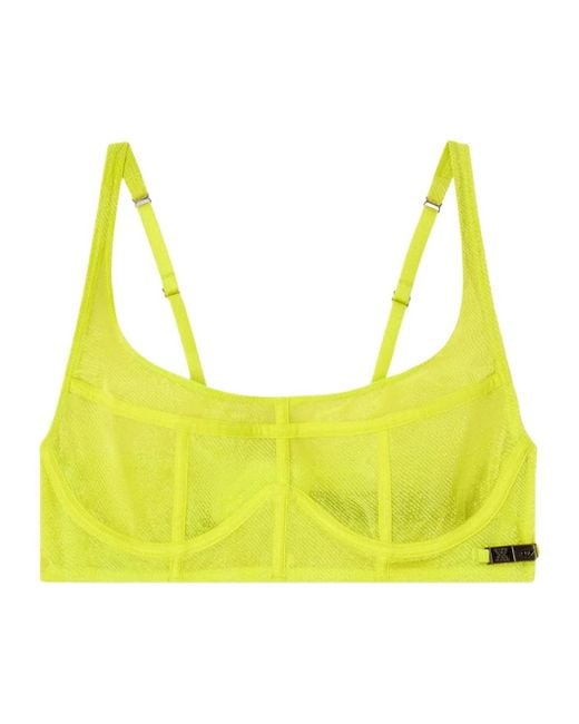 DIESEL X Savage X Fenty Longline Bra in Yellow | Lyst