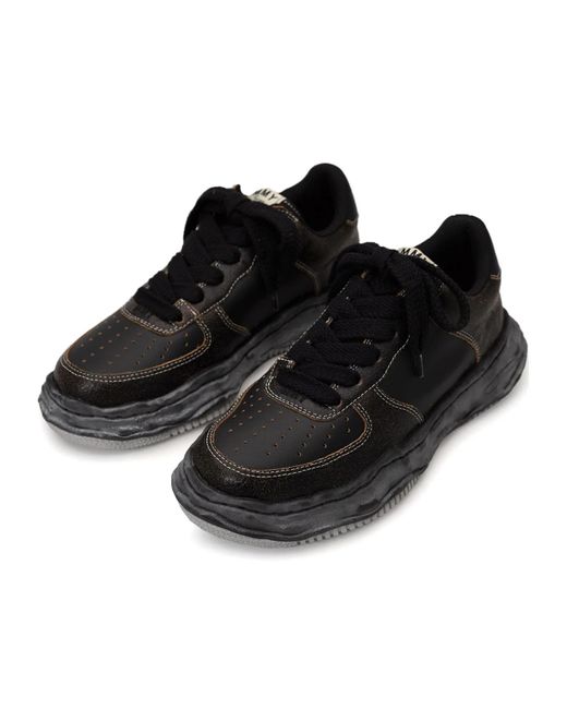 Maison Mihara Yasuhiro Logo Logo Low Upper Board Shoes in Black for Men ...