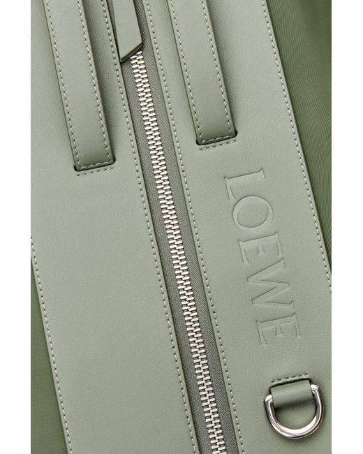 Loewe Logo Backpack in Green for Men | Lyst