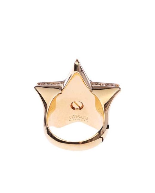 Versace Medusa-Head Star-Shaped Ring in Metallic | Lyst