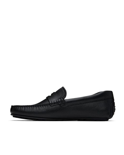 BOSS Driver Loafer Shoes in Black for Men | Lyst