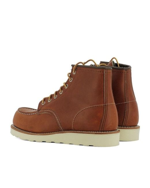 Red Wing Wing Moc Lace-Up Boots in Brown for Men | Lyst