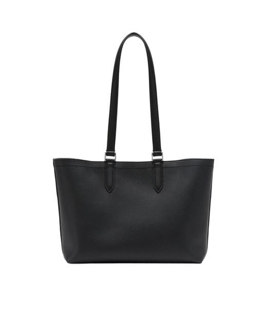 Fendi Roma Logo-Embossed Leather Tote Bag in Black for Men | Lyst