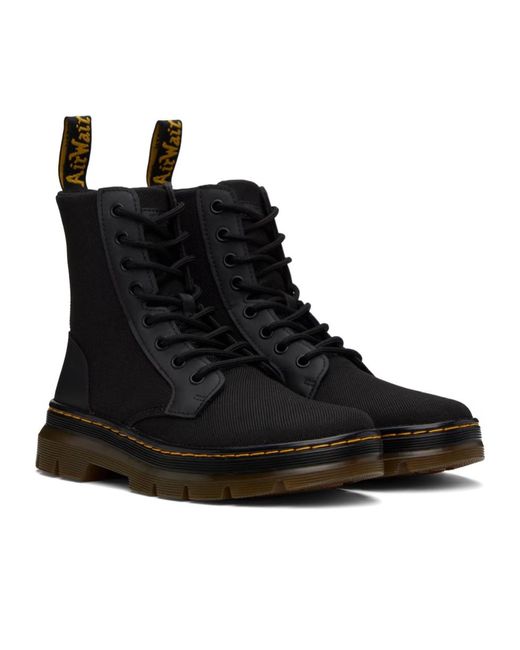 Dr. Martens Combs Poly Short Boots in Black for Men | Lyst