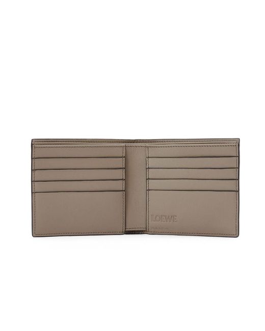 Loewe Logo Double-Folded Wallet in Yellow for Men | Lyst