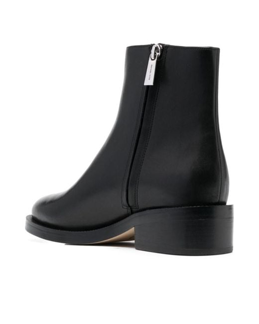 MICHAEL Michael Kors Regan Ankle Leather Boots in Black | Lyst